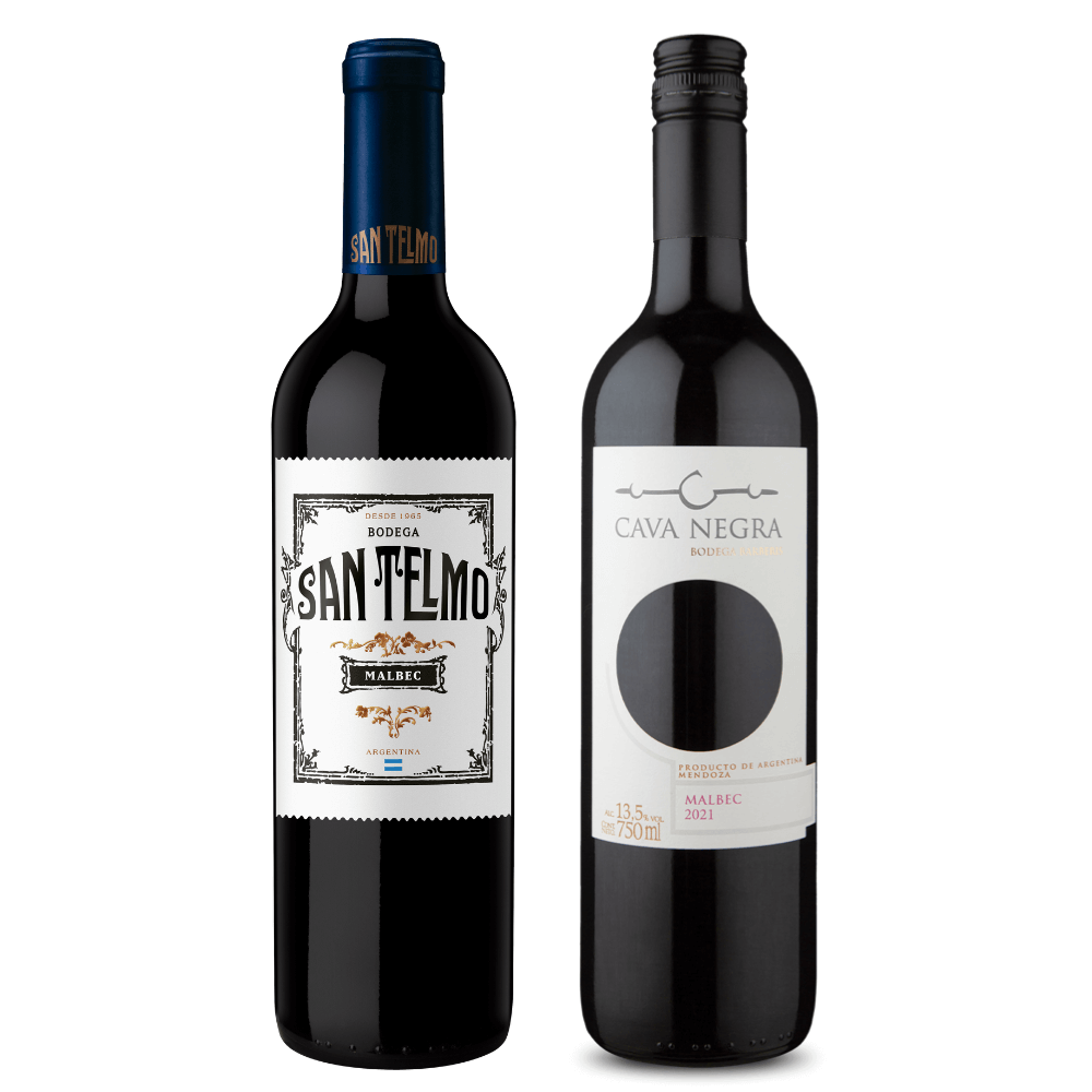 Kit Malbec Argentino: San Telmo, Cava Negra | Domo Express