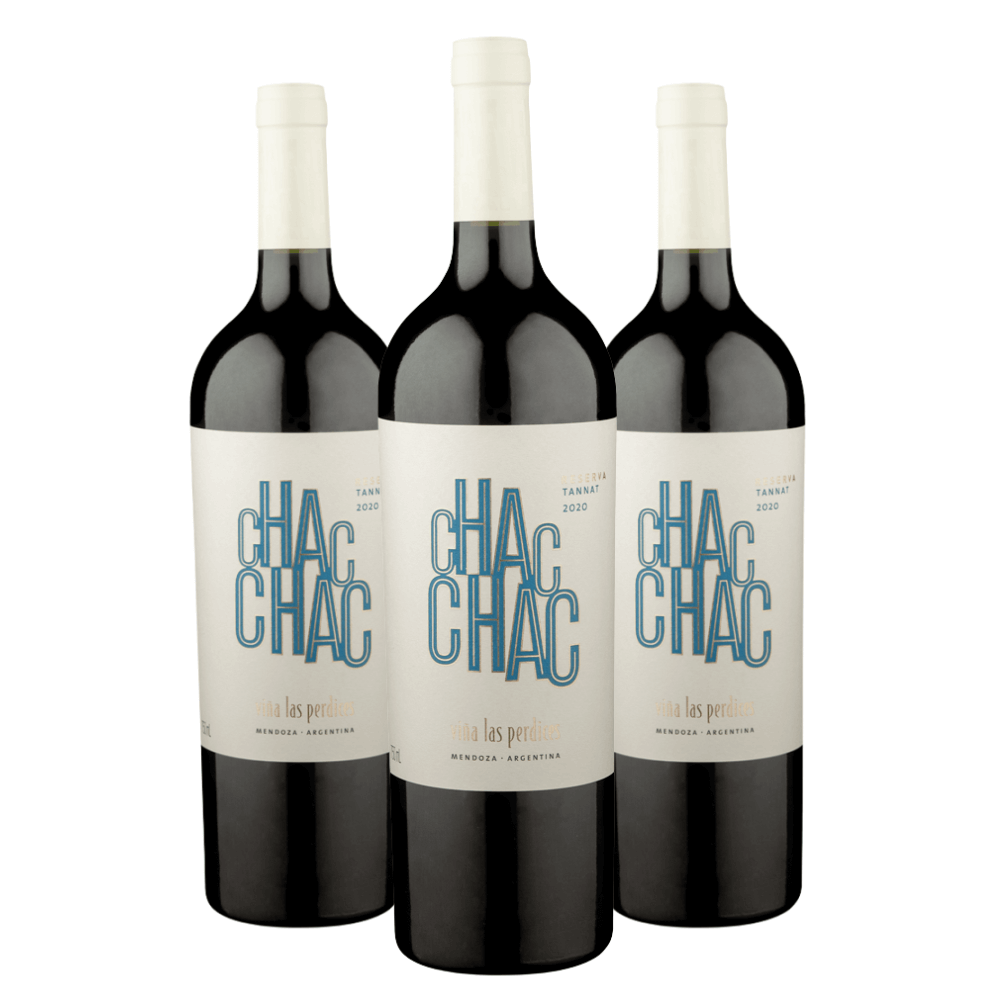 Vinho Las Perdices Chac Chac Reserva Tannat - 3 Unidades | Domo Express